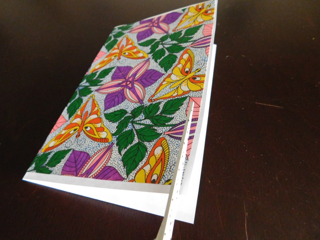 Transforming Old Coloring Pages into Homemade Cards – ArtsyRobotz